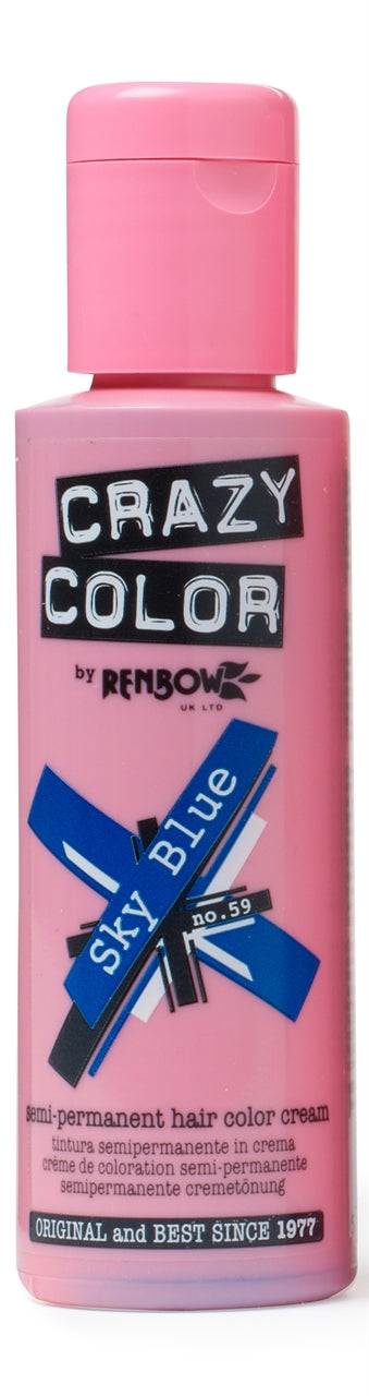 Crazy Color Sky Blue 100ml – Sparkles Beauty Supplies Ltd